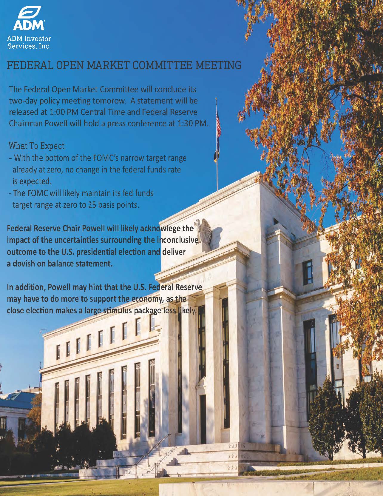 FOMC Infographic Nov 4 - ADM Investor Services