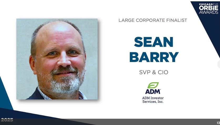 Sean Barry 2025 ChicagoCIO ORBIE Finalist - ADM Investor Services