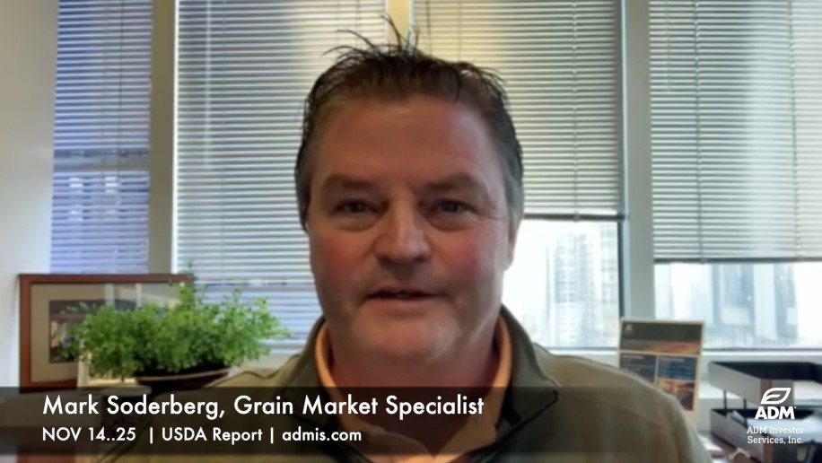 Nov 14 USDA - Neutral/Bearish Corn & Wheat, Neutral Beans - ADM ...